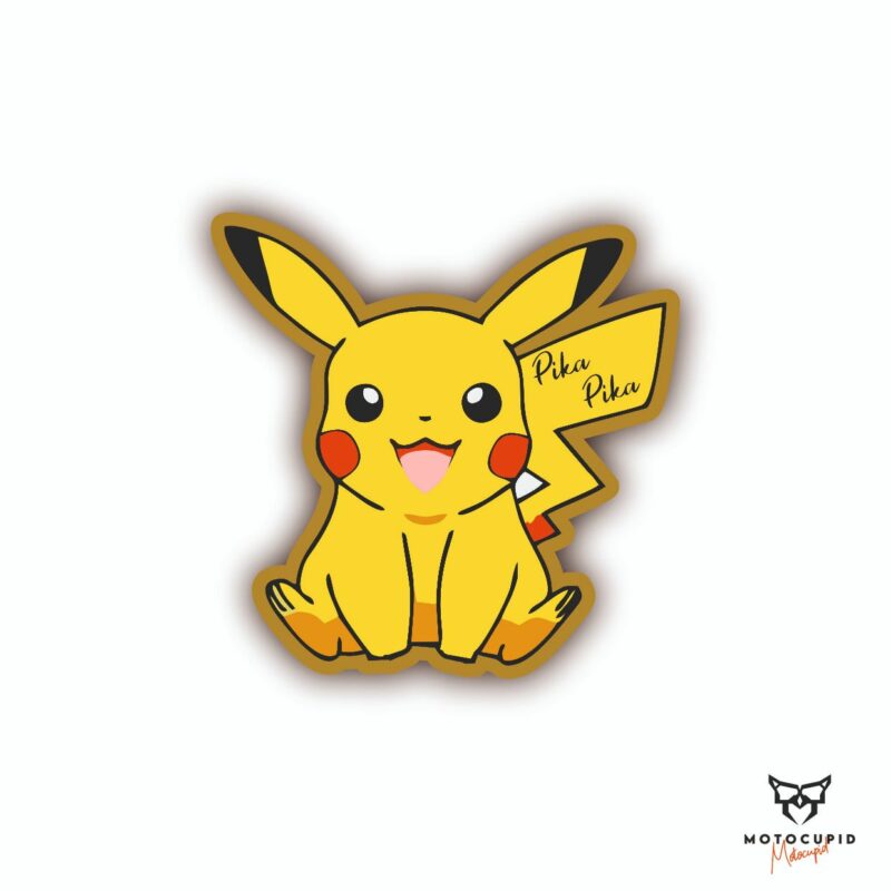 Pikachu Pokémon Sticker - Motocupid