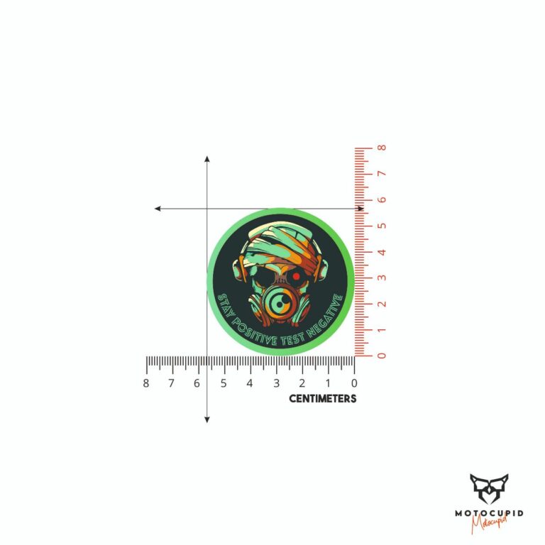 Stay Positive, Test Negative Sticker - Motocupid