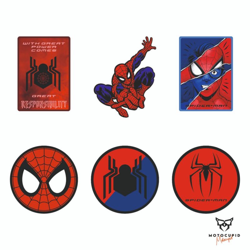 Spider Man Combo Stickers - Motocupid