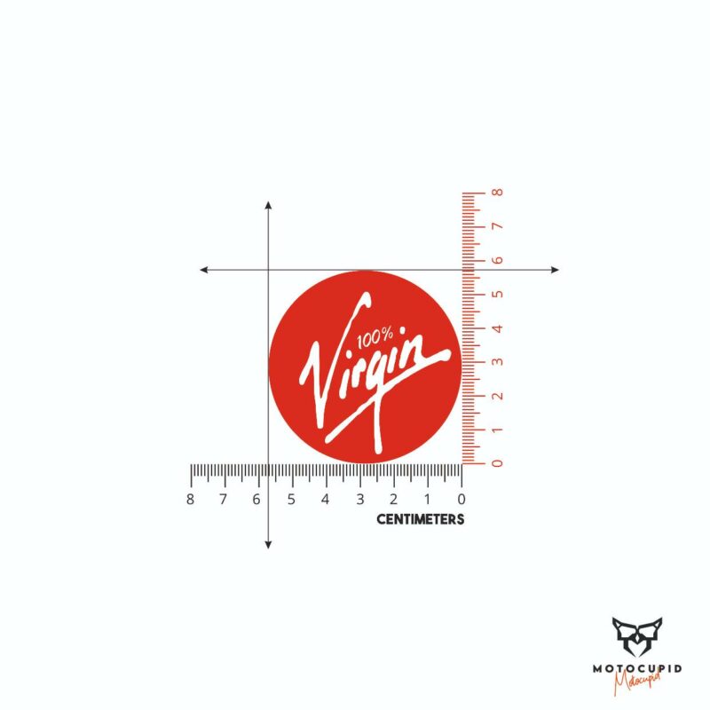 100% VIRGIN Sticker - Motocupid
