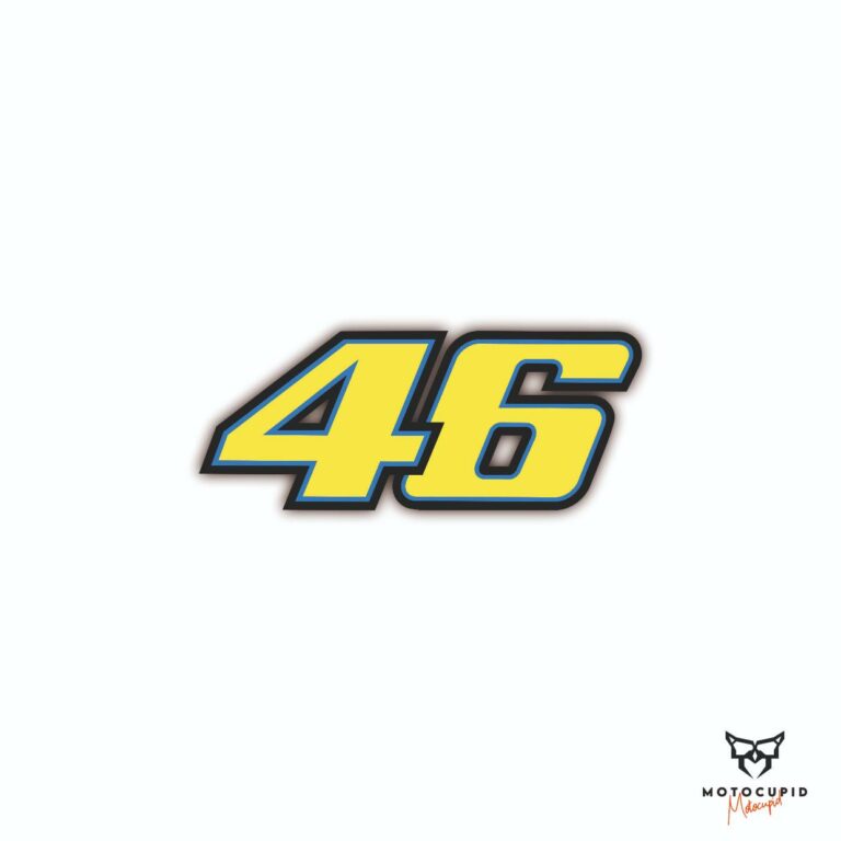 Rider 46 Sticker - Motocupid