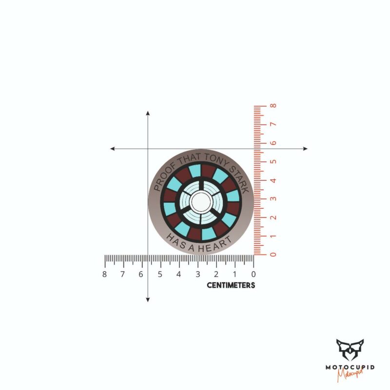 TONY STARK Heart Sticker - Motocupid