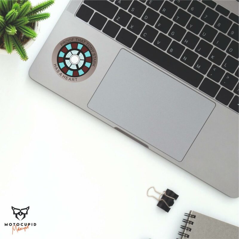 TONY STARK Heart Sticker - Motocupid