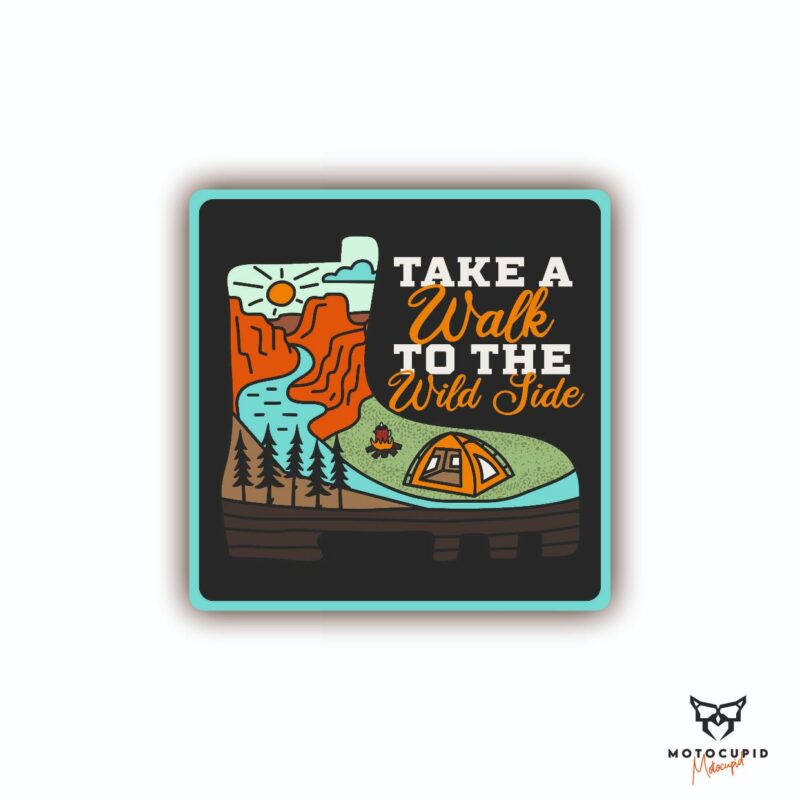 Wild Walk Sticker - Motocupid