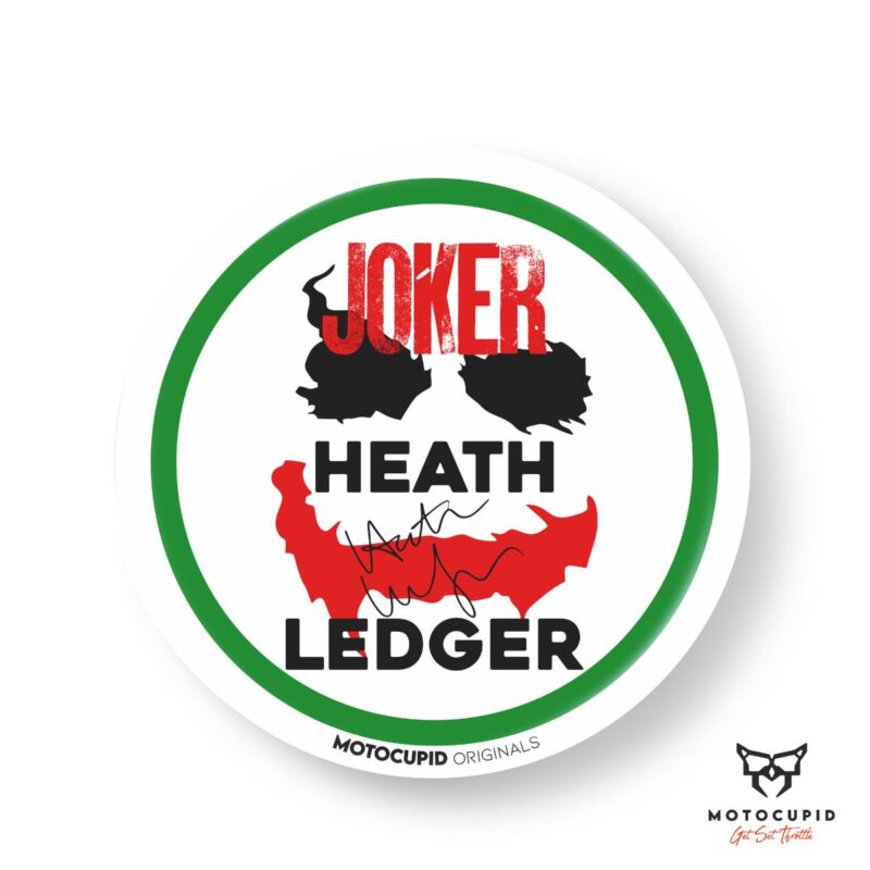Joker Heath Ledger Sign Pin Badge - Motocupid