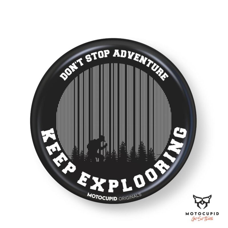 KEEP EXPLORING Pin Badges - Motocupid