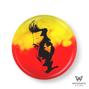 Puneeth Rajkumar With Karnataka Flag Pin Badge - Motocupid