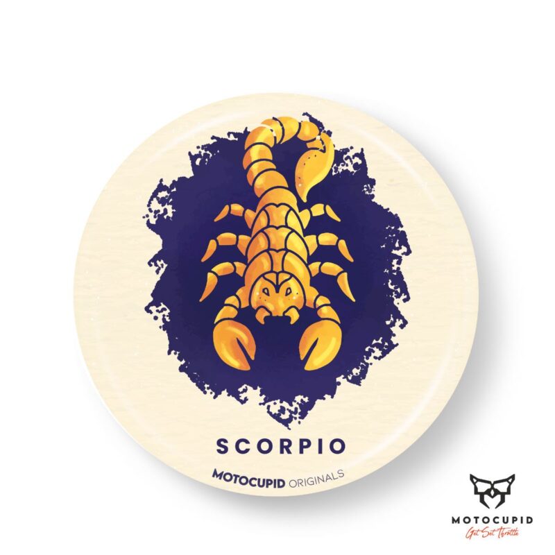 SCORPIO Zodiac Pin Badges - Motocupid