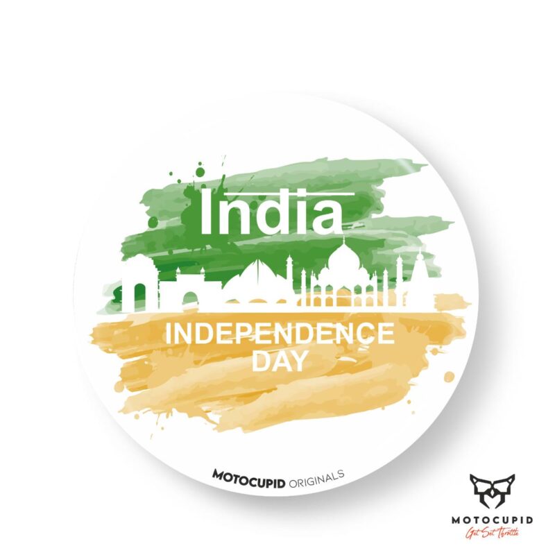INDIA Independence Day Pin Badges - Motocupid