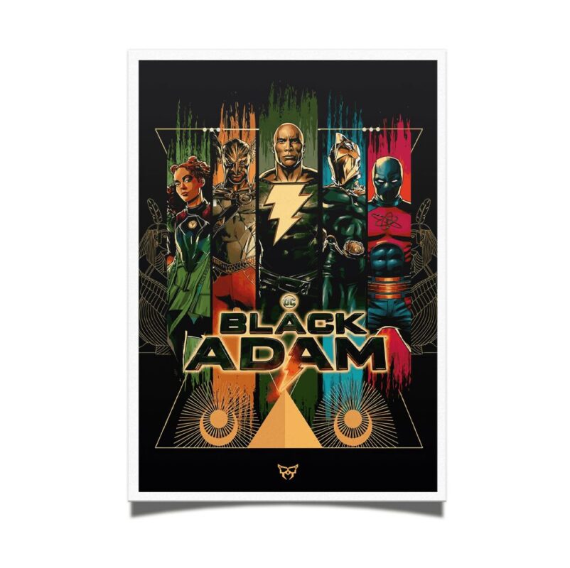 Black Adam “Justice Society” A3 Poster - Motocupid