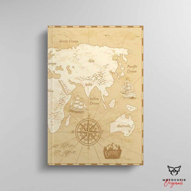 The MAP A5 Note book – Plain White Paper - Motocupid