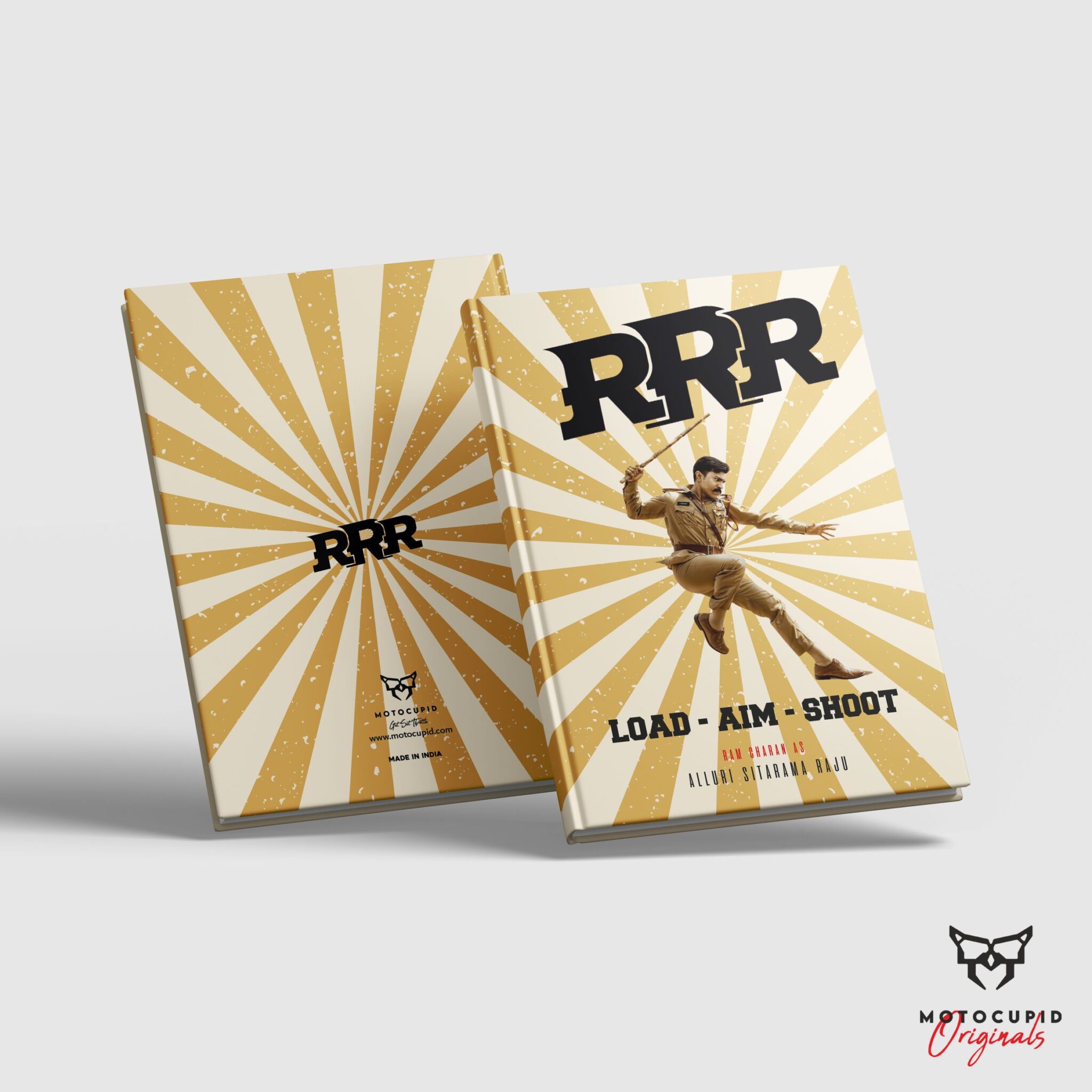 Load Aim Shoot From RRR Movie A5 Hard Bound Note book – Plain White ...
